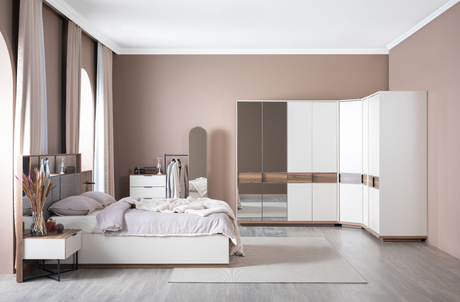 Janti Köşe Yatak Odası Takımı